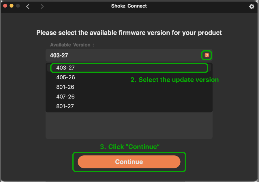 Connect your device and get started