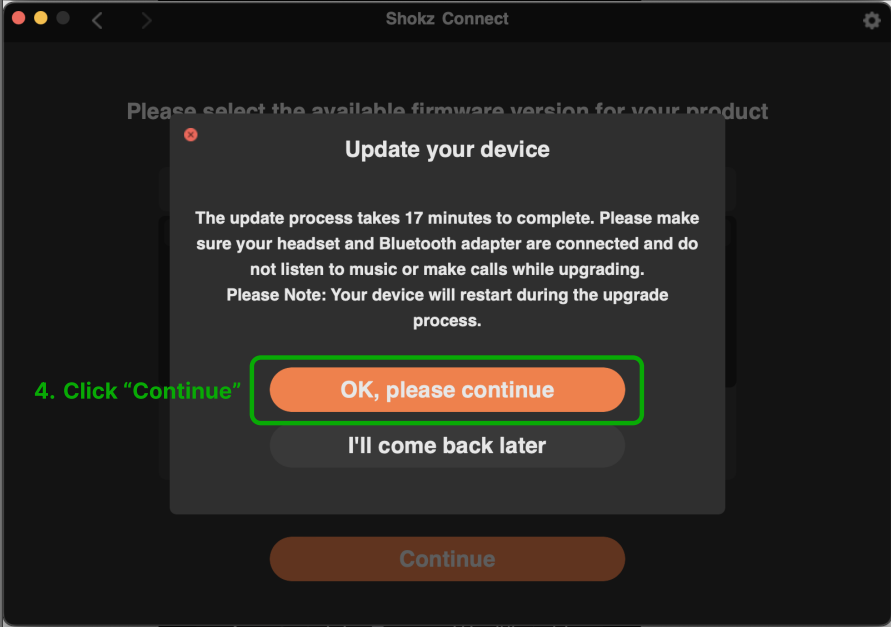 Connect your device and get started